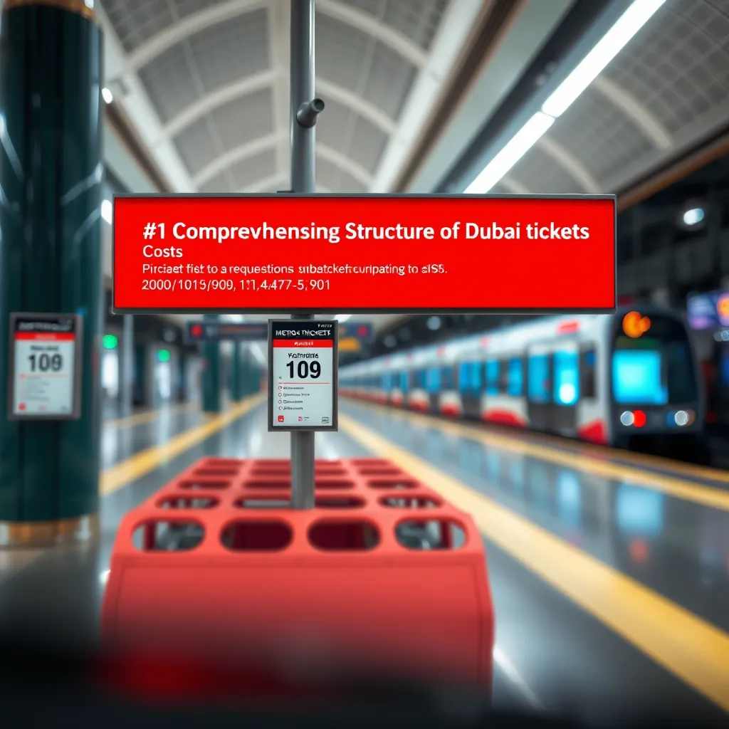 Analyzing Metro Ticket Costs in Dubai for Commuters